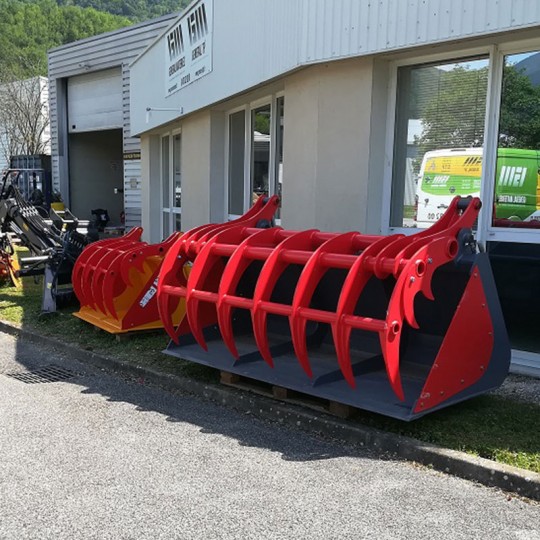 Godet grappin pour telescopique, manitou, jcb...