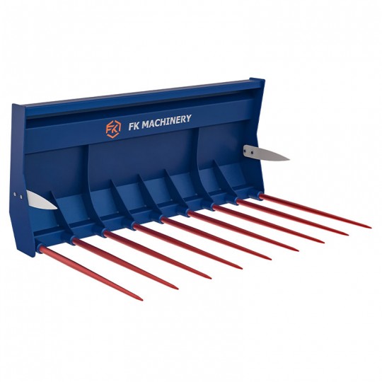 Grande fourche à fumier pour engin agricole